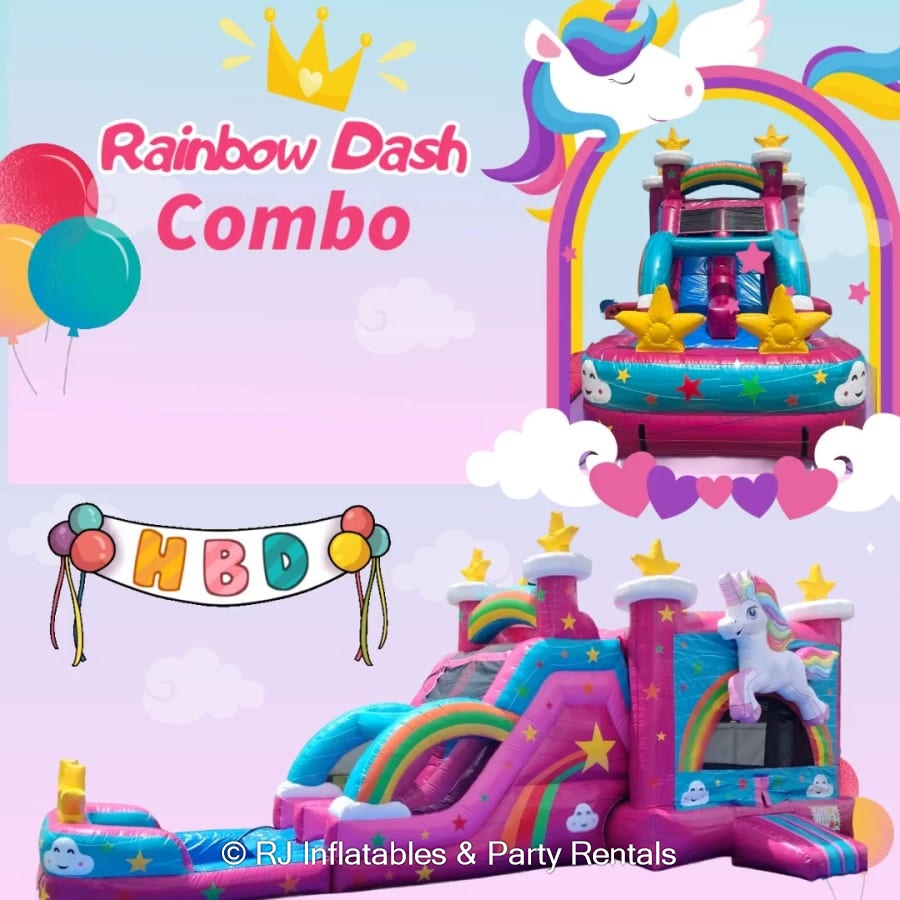 Combo Bounce House- RJ Inflatables in Macon and Warner Robins